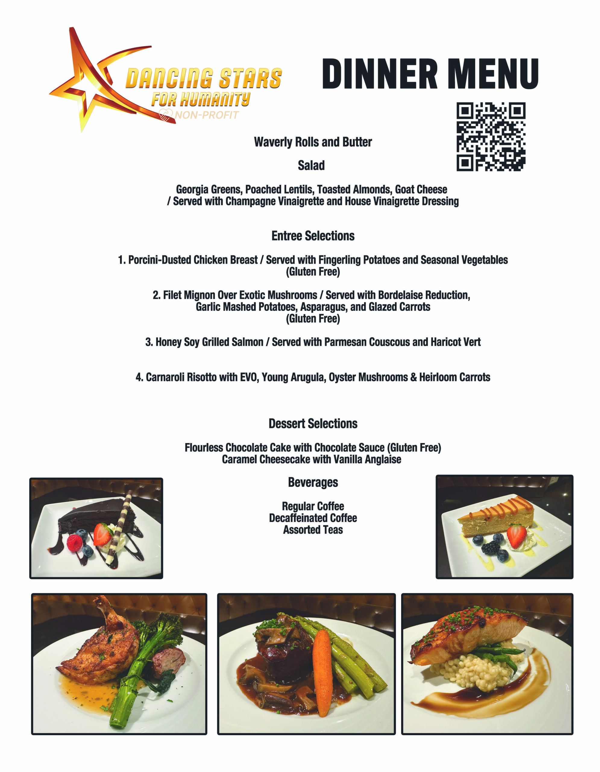 Dinner Survey Page – Dancing Stars for Humanity